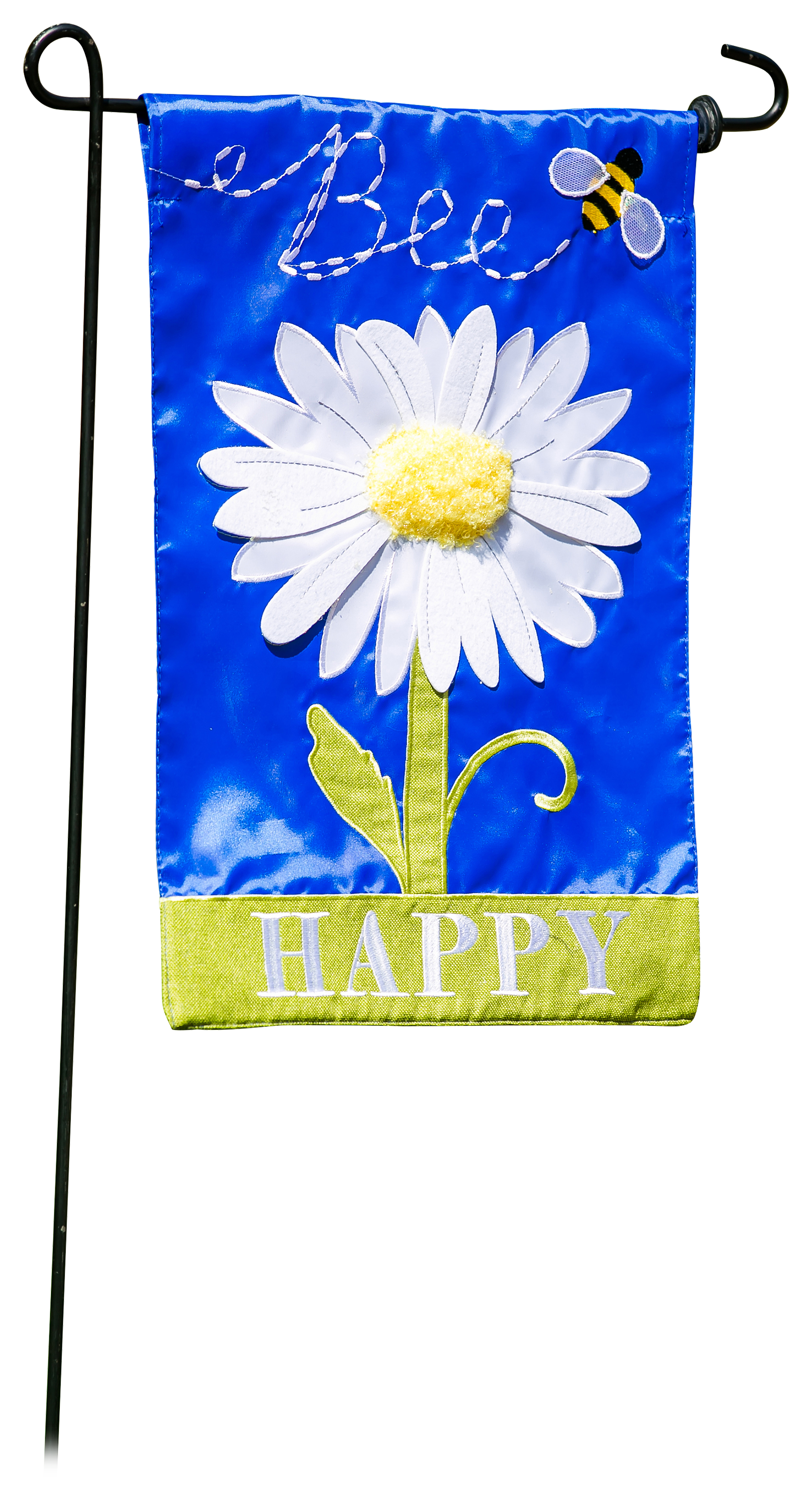 Evergreen Bee Happy Daisy Applique Garden Flag | Bass Pro Shops